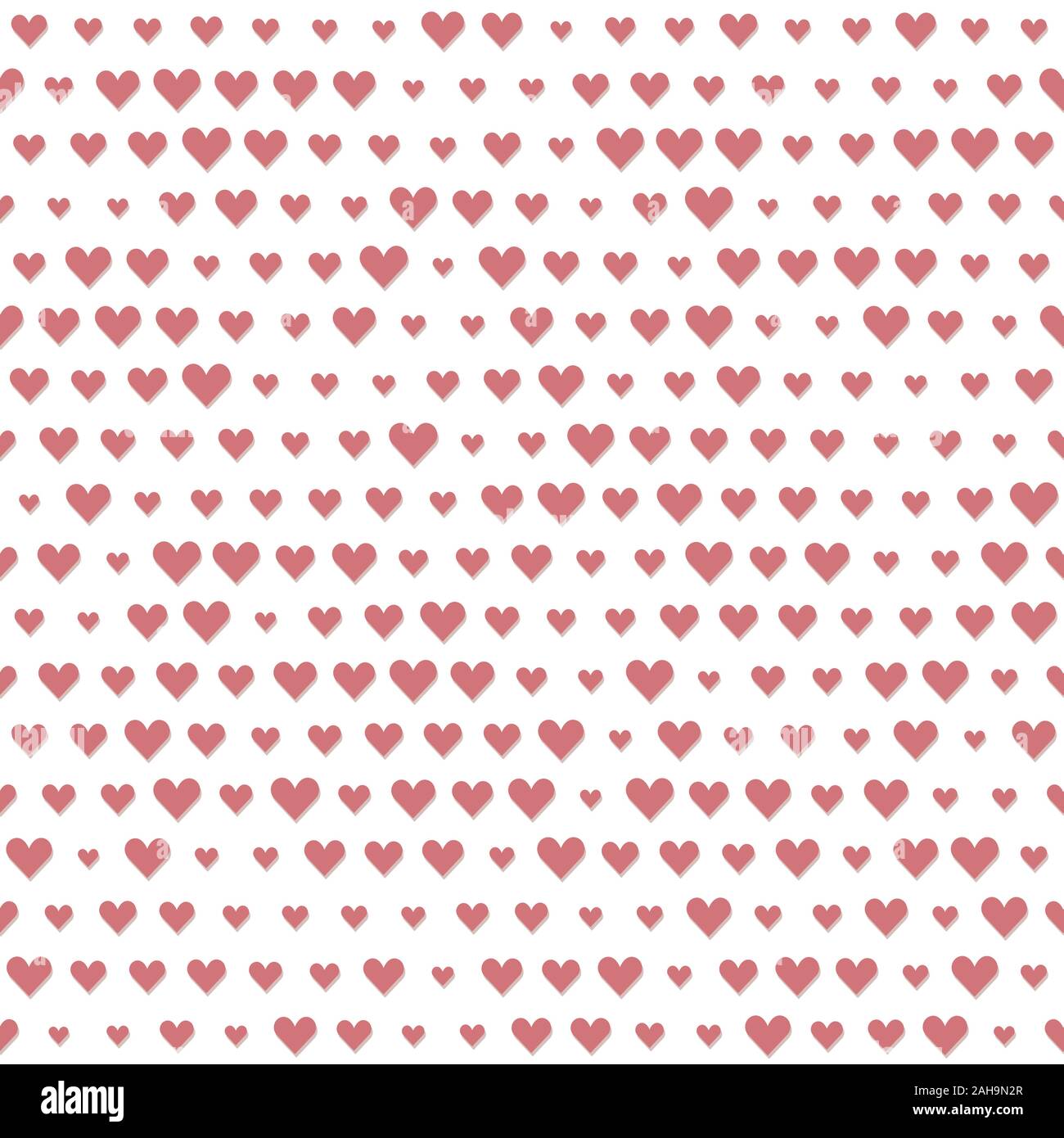 seamless pretty background with hearts and details in fine colors for ...