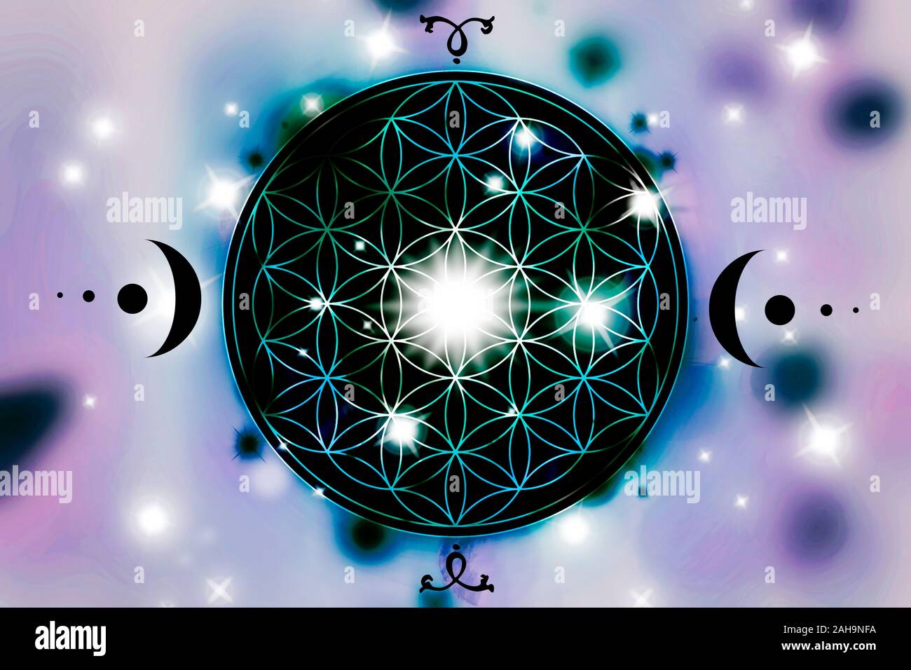 Sacred geometry flower life design hi-res stock photography and images ...