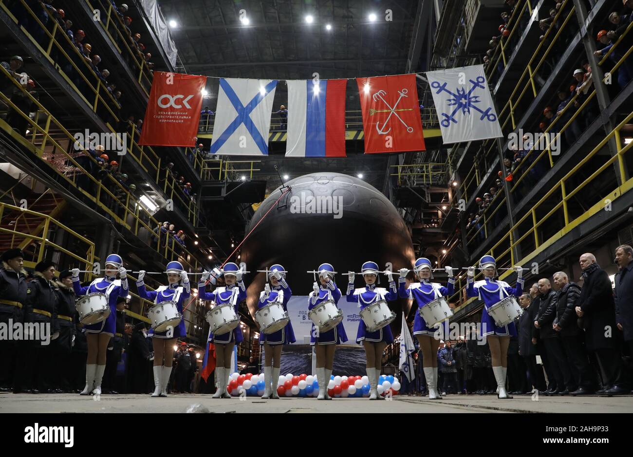 December 26, 2019. - Russia, Saint Petersburg. - Admiralty Shipyards ...