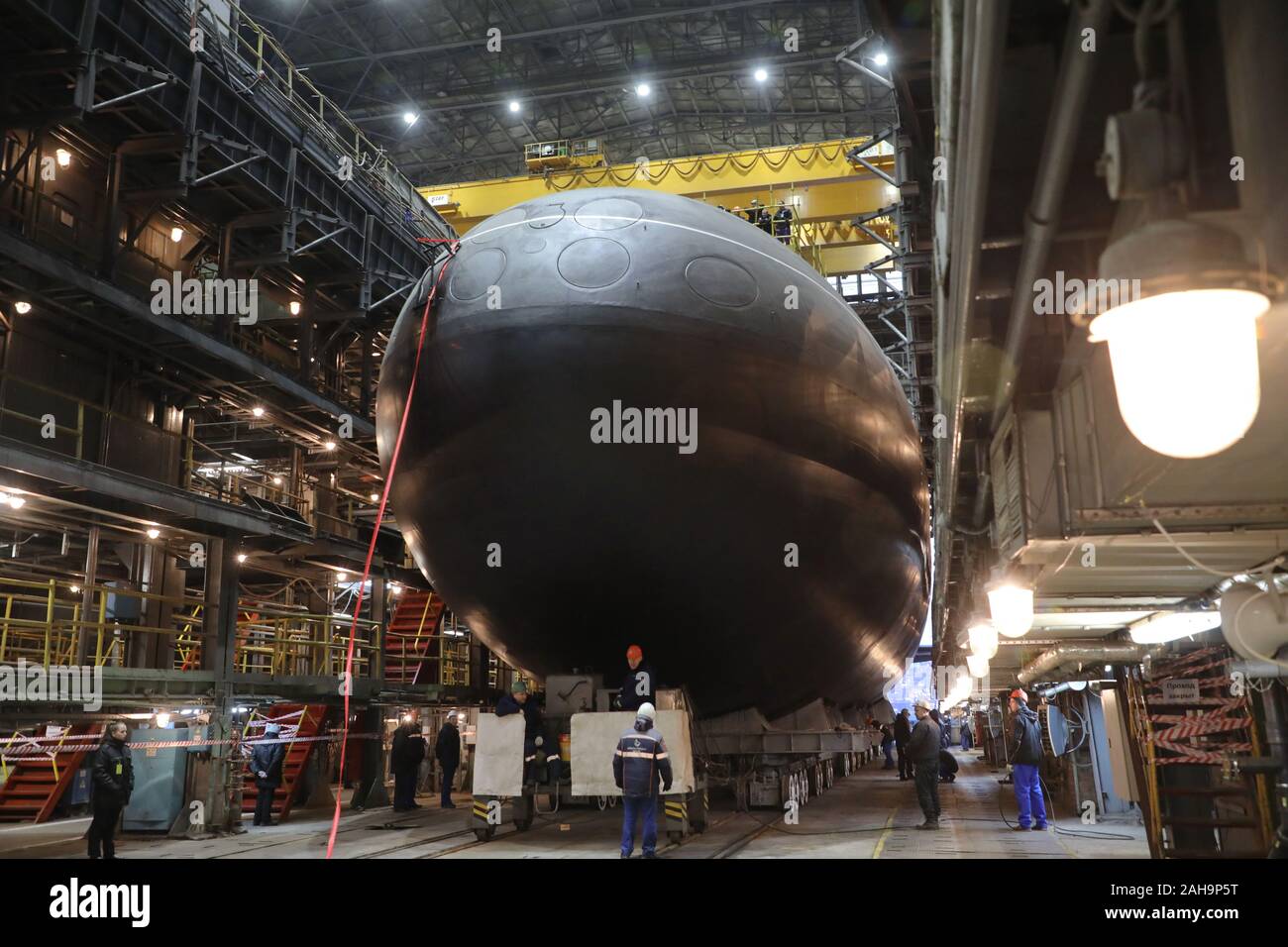 December 26, 2019. - Russia, Saint Petersburg. - Admiralty Shipyards ...