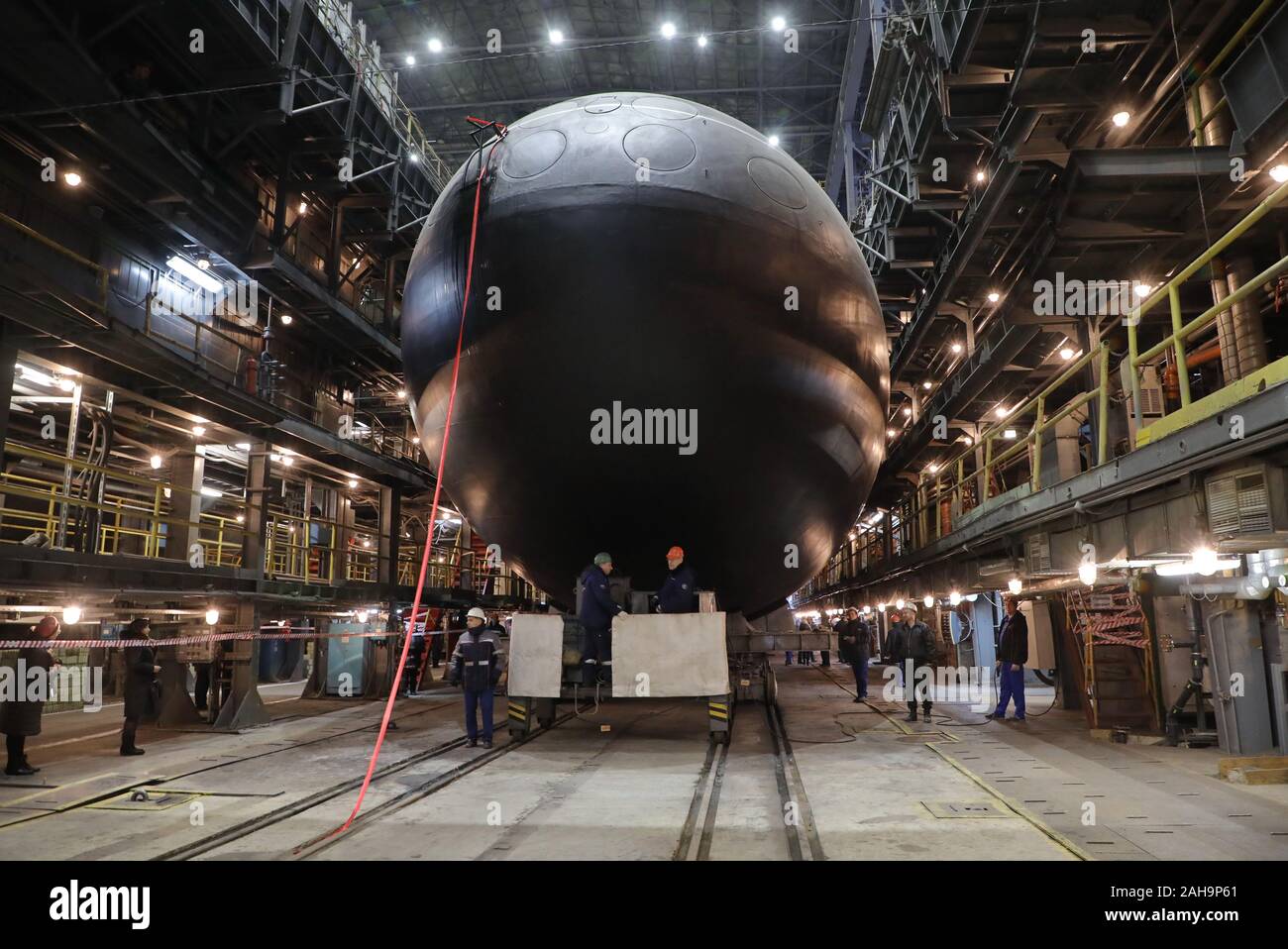 December 26, 2019. - Russia, Saint Petersburg. - Admiralty Shipyards ...