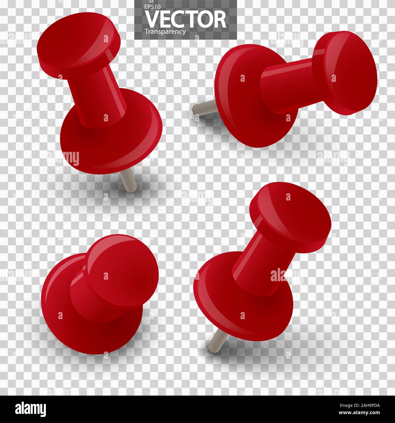 collection of different pin needles in one color with vector ...
