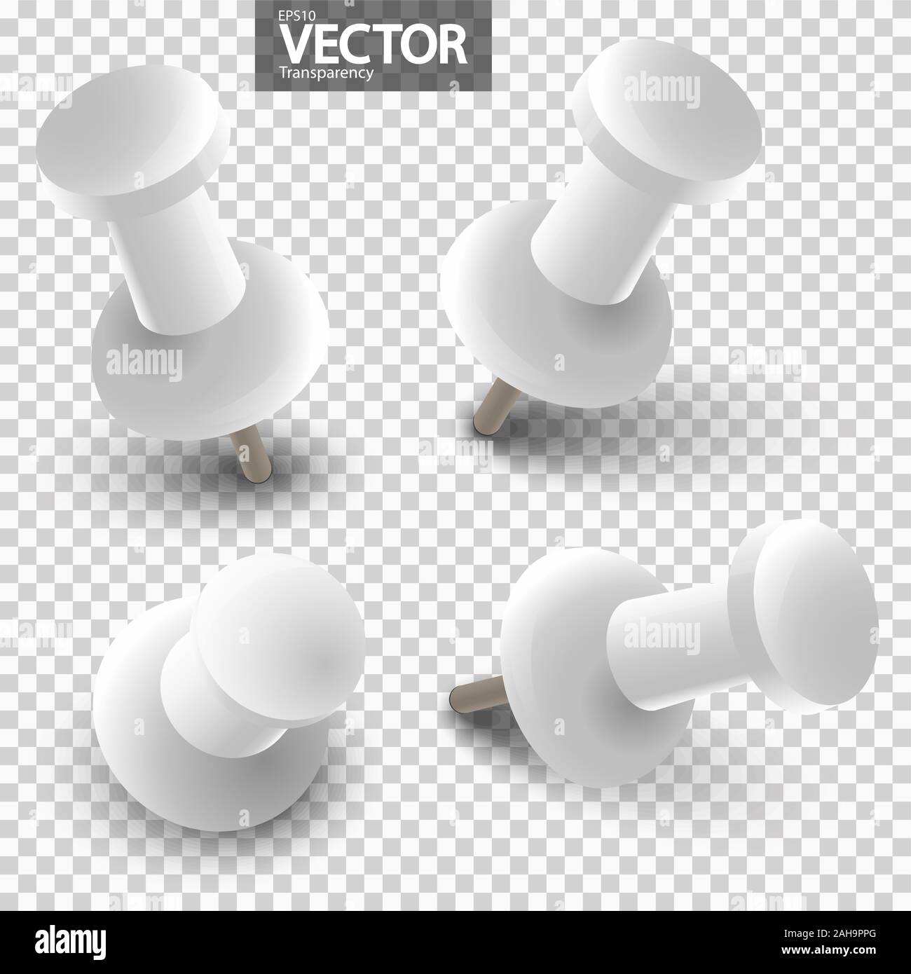 collection of different pin needles in one color with vector ...