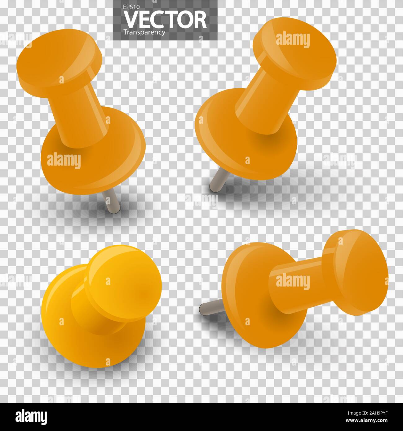 One orange needle Stock Vector Images - Alamy