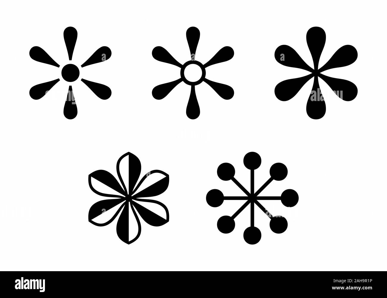 Asterisks set illustration Stock Vector Image & Art - Alamy