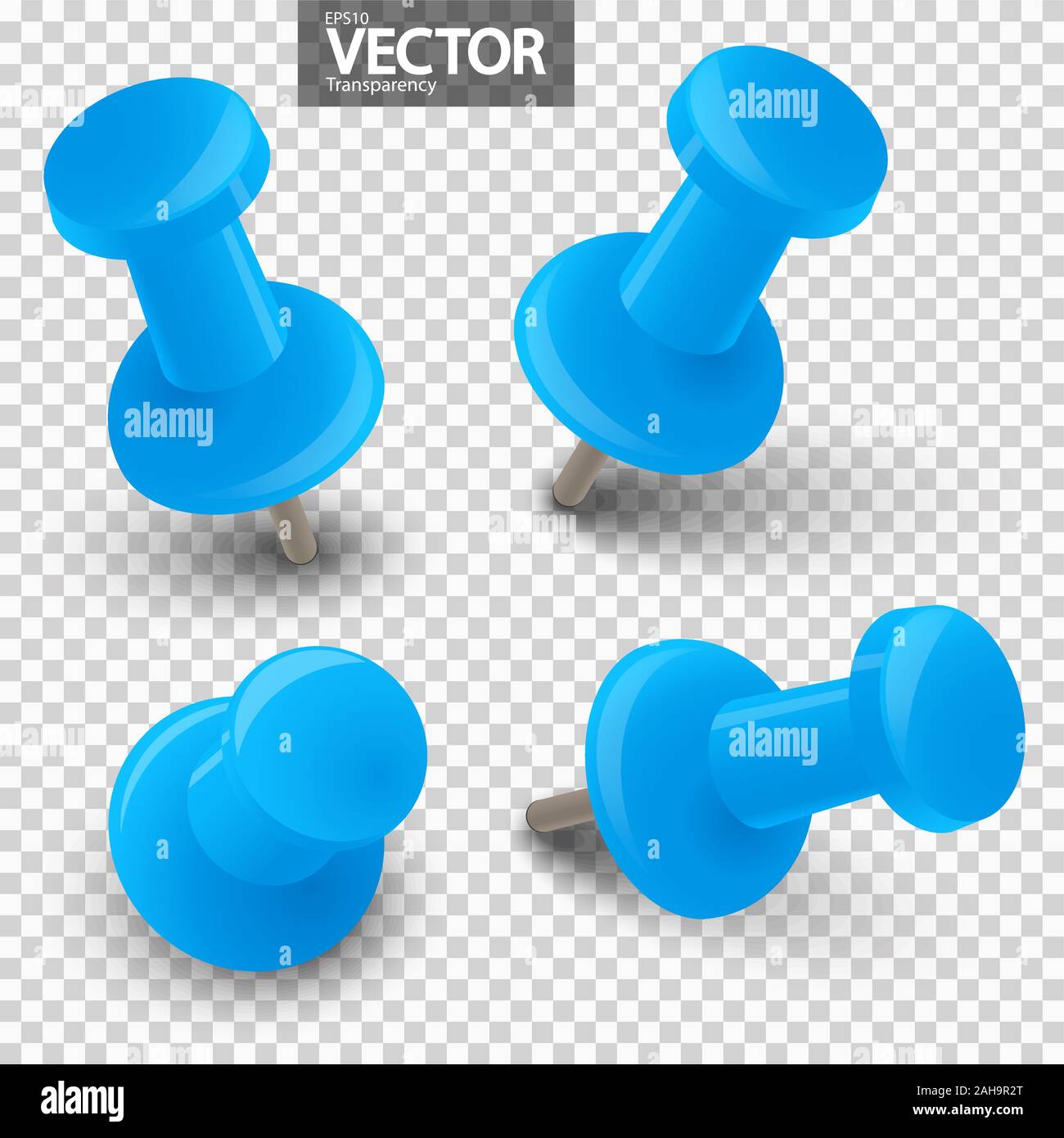 collection of different pin needles in one color with vector ...