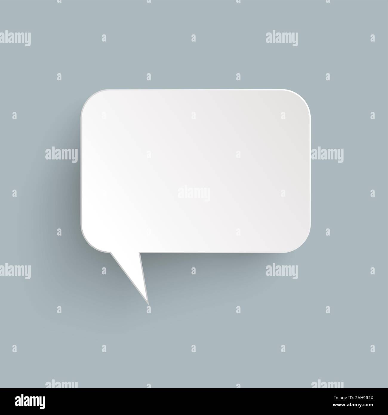 illustration of speech bubble with shadow looking like sticker Stock ...