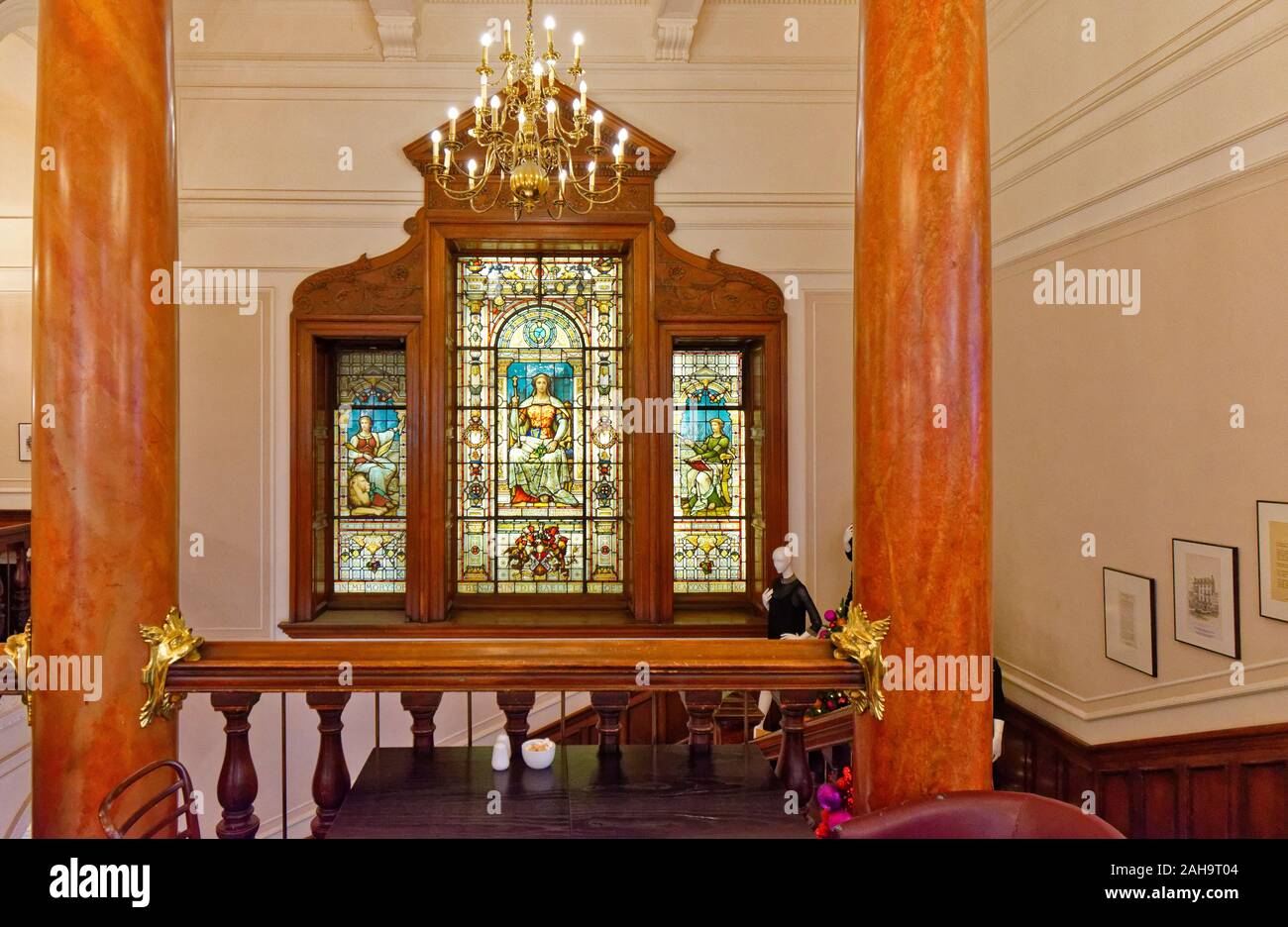 EDINBURGH SCOTLAND INSIDE DEBENHAMS STORE PRINCES STREET THREE STAINED ...