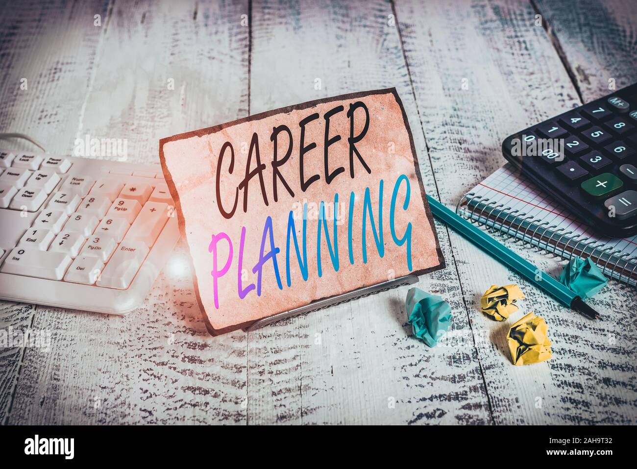 Writing note showing Career Planning. Business concept for ...