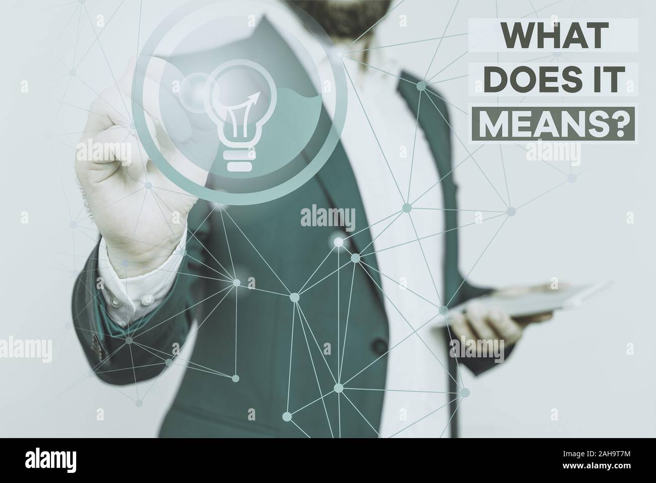 Handwriting text writing What Does It Means Question. Conceptual photo ...