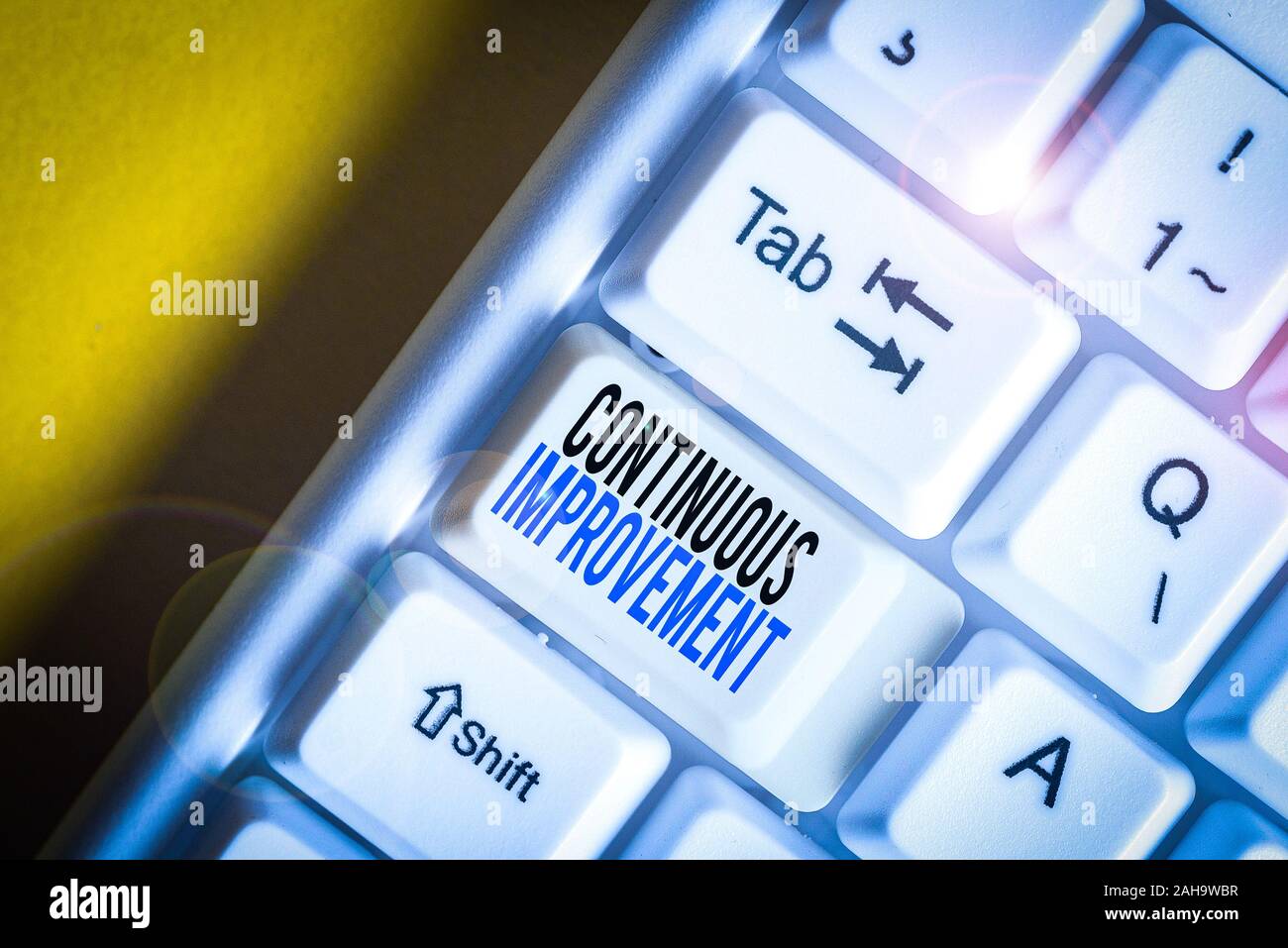 Writing note showing Continuous Improvement. Business concept for ...