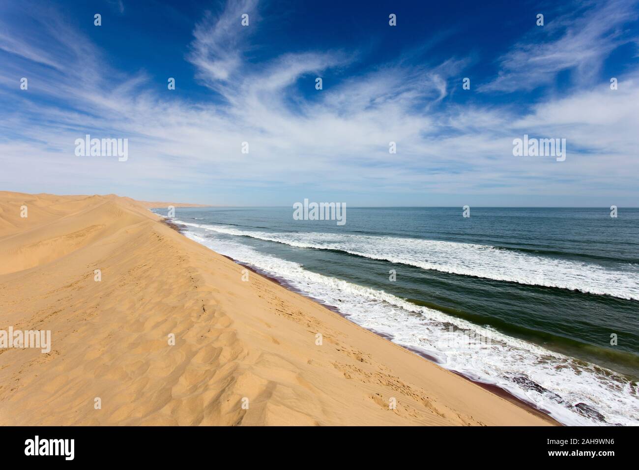 Walvis bay dune in a sunny day, Namibia Stock Photo - Alamy