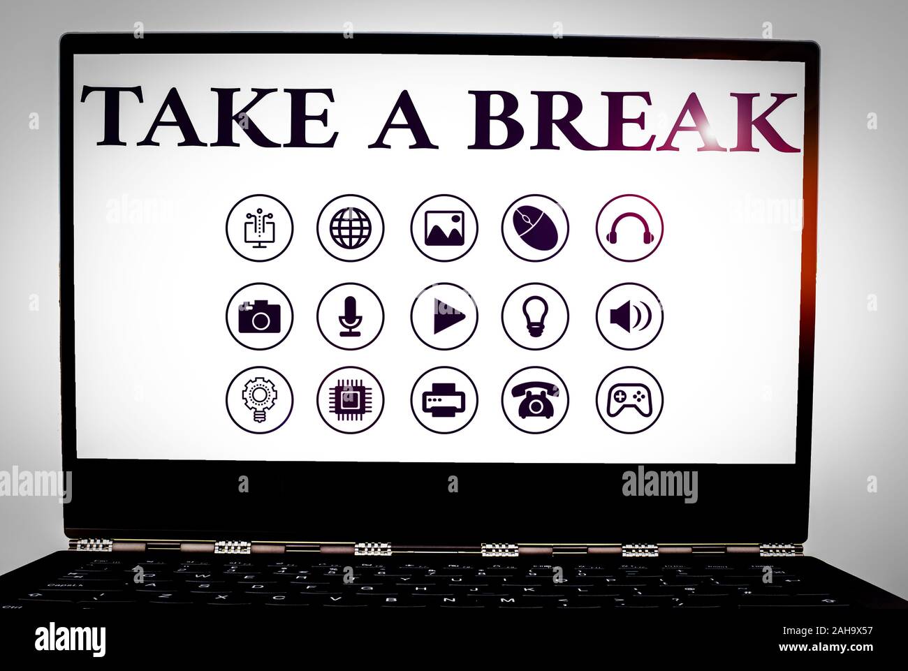 Conceptual hand writing showing Take A Break. Concept meaning Resting ...
