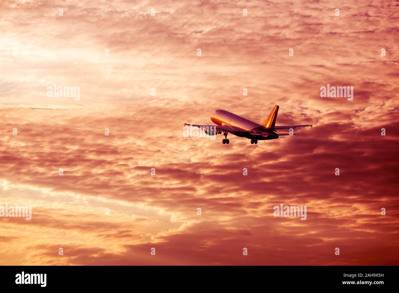 Airplane Flying Away