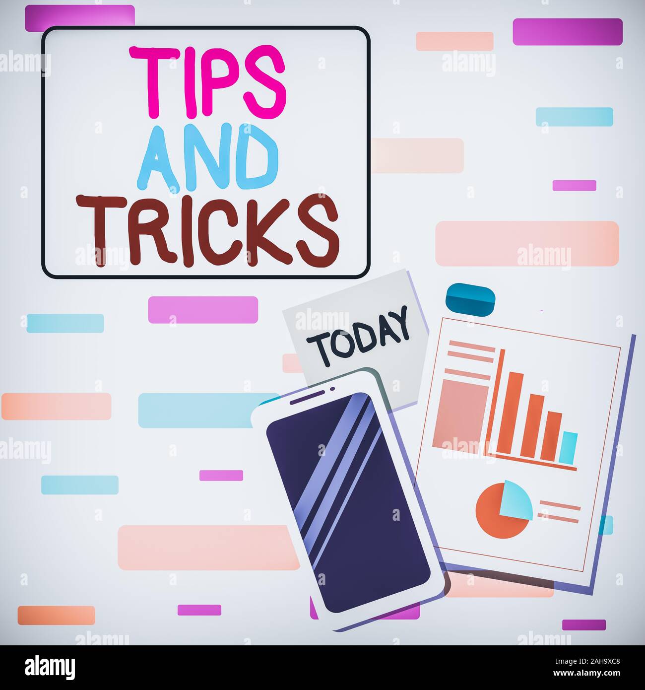 Writing note showing Tips And Tricks. Business concept for means piece ...