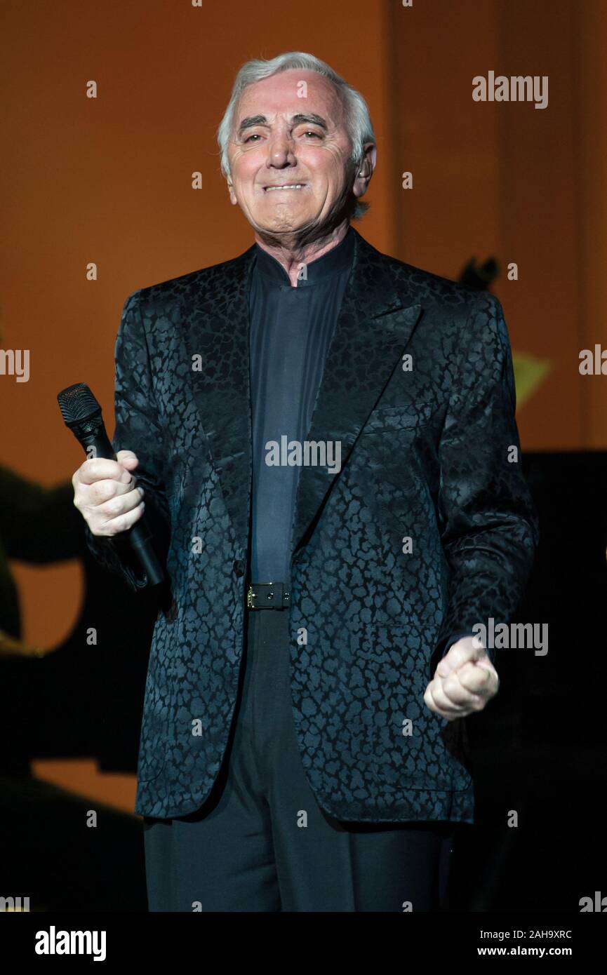 Charles Aznavour In Concert High Resolution Stock Photography and ...