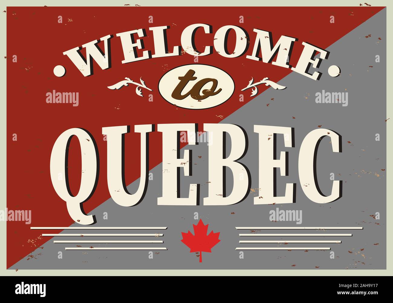 welcome to Quebec Canada. Vector modern style calligraphy Stock Vector ...