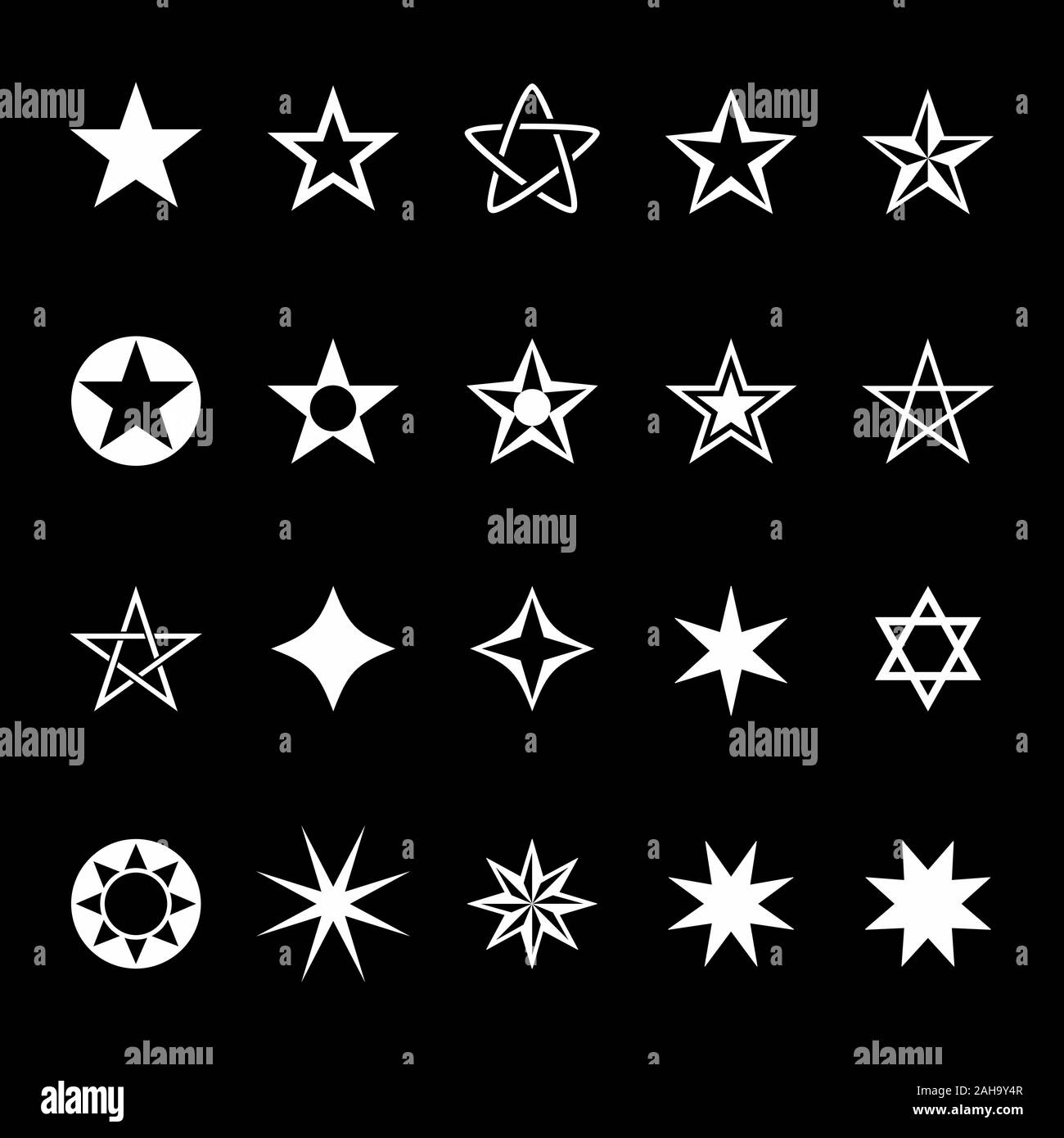 Set of stars Stock Vector Image & Art - Alamy