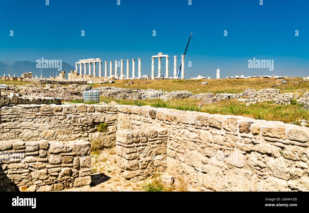 Laodicea on the Lycus, an archaeological site in western Turkey Stock ...