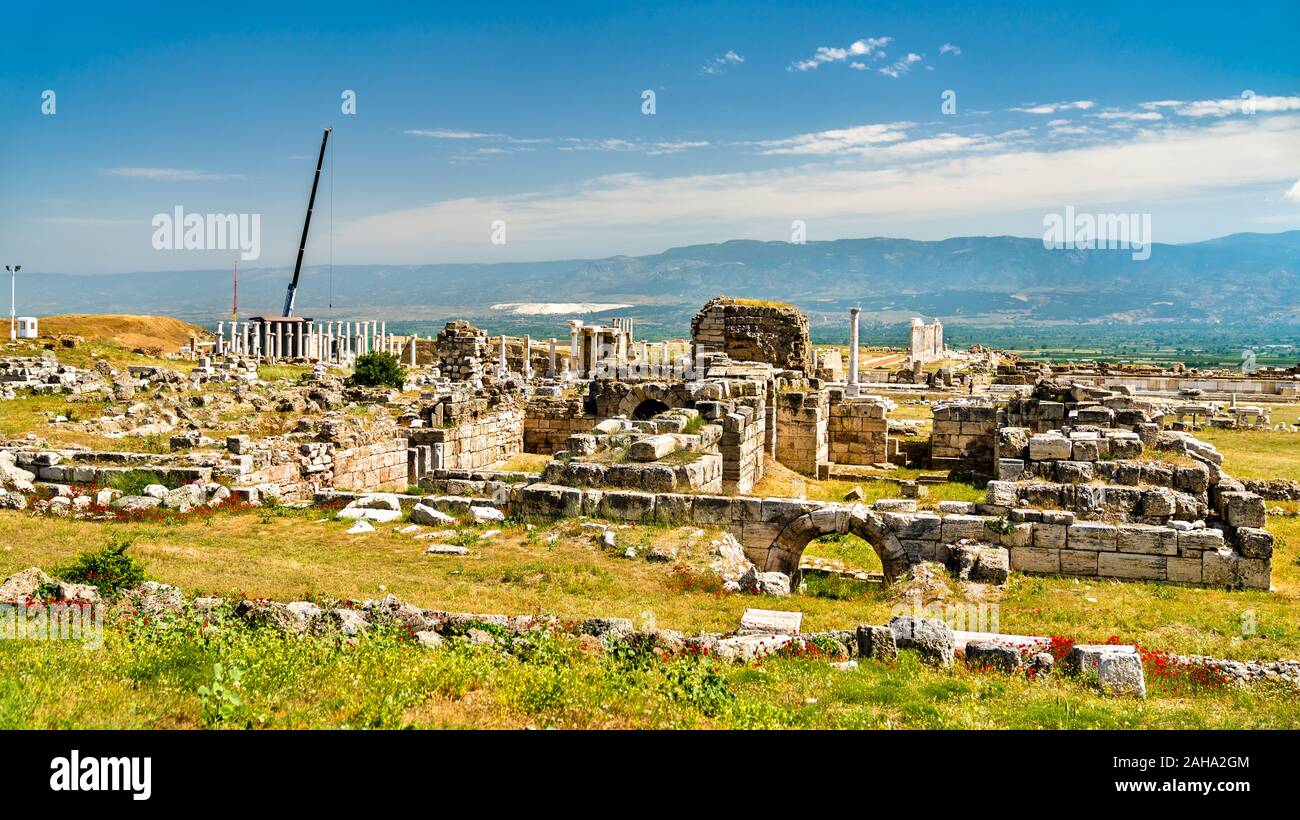 Laodicea on the Lycus, an archaeological site in western Turkey Stock ...