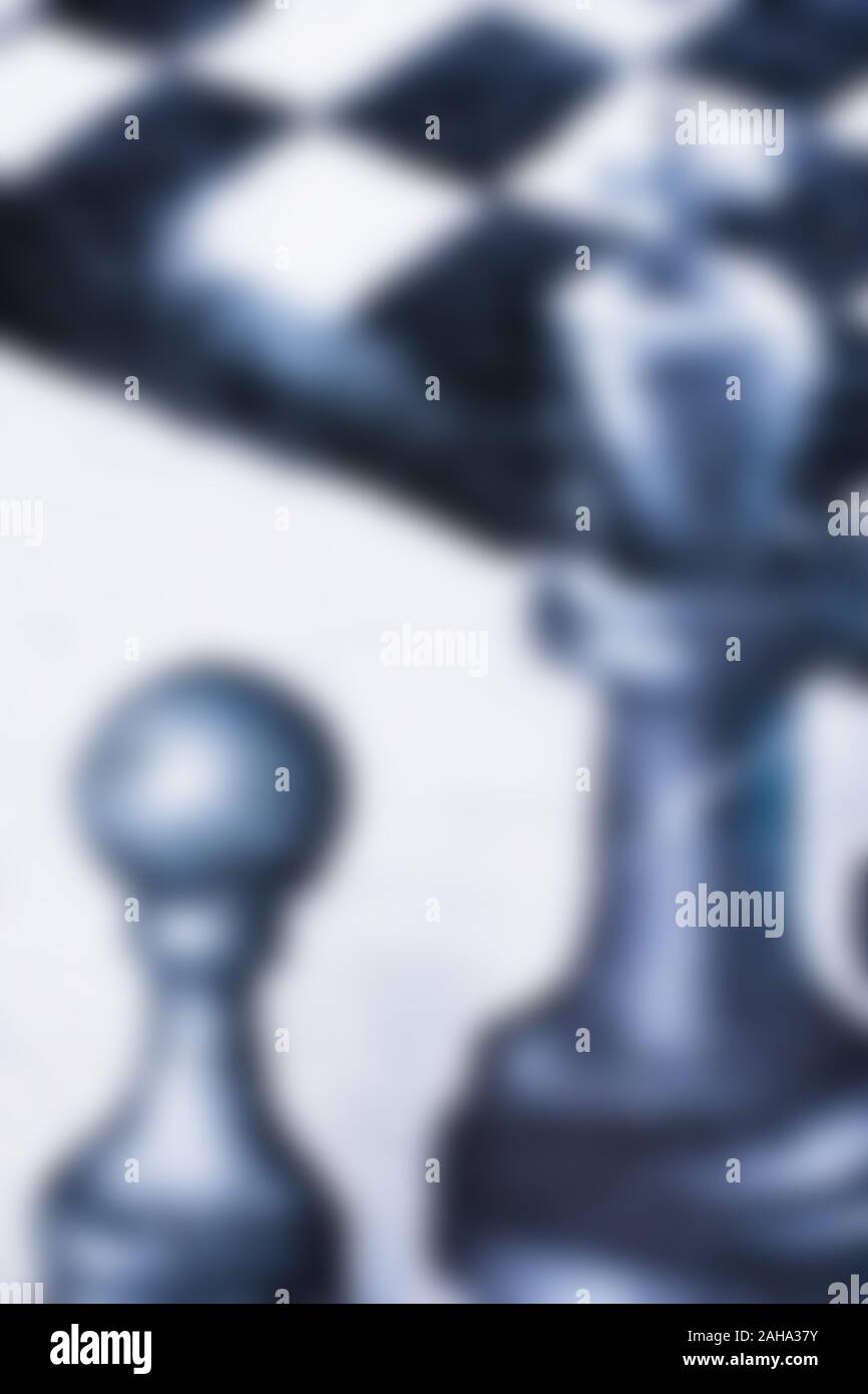 Artistic graffiti chess blurred elements on a grunge white brick wall ...