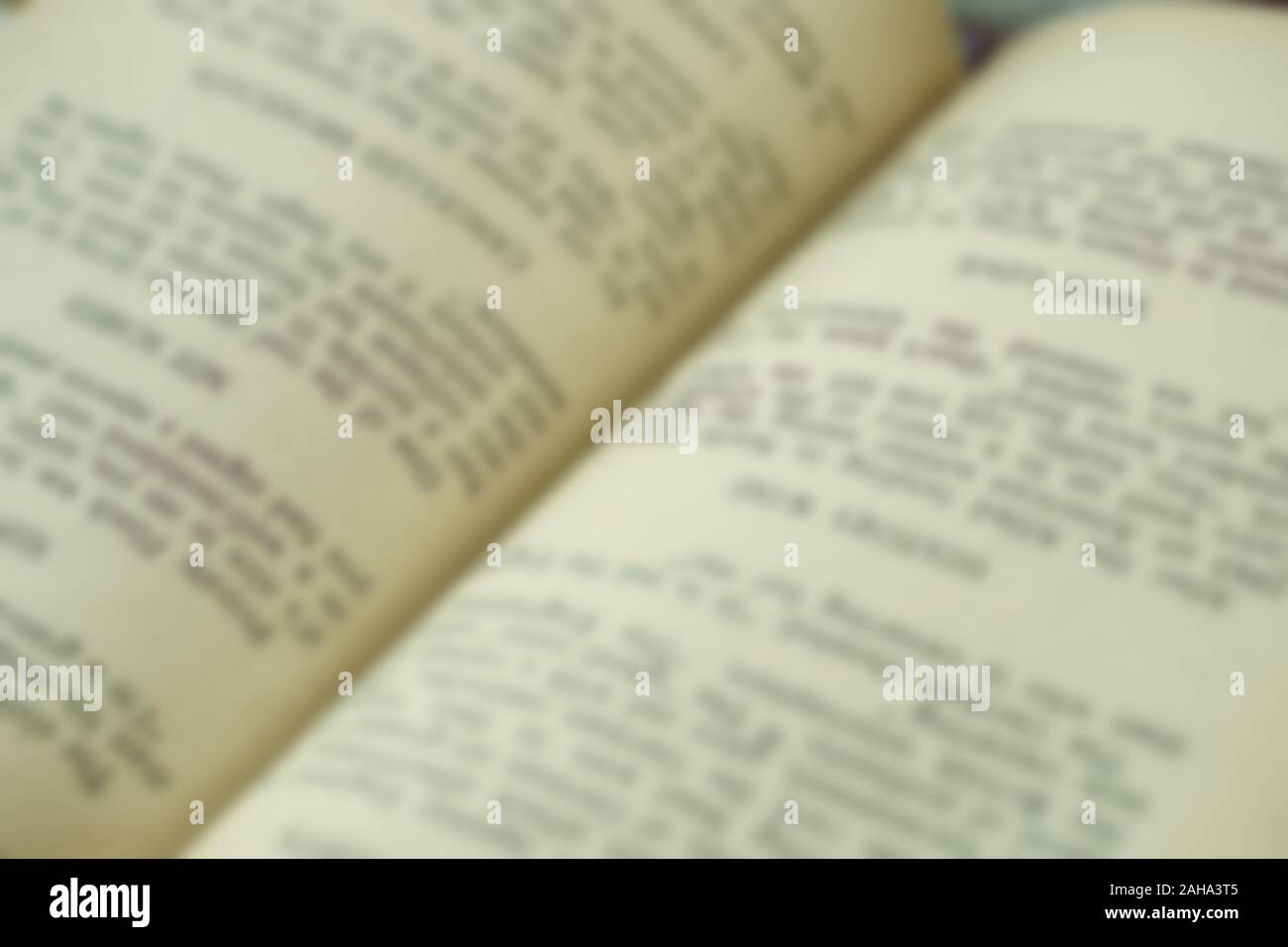 Opened old german book's pages blurred close-up background Stock Photo ...