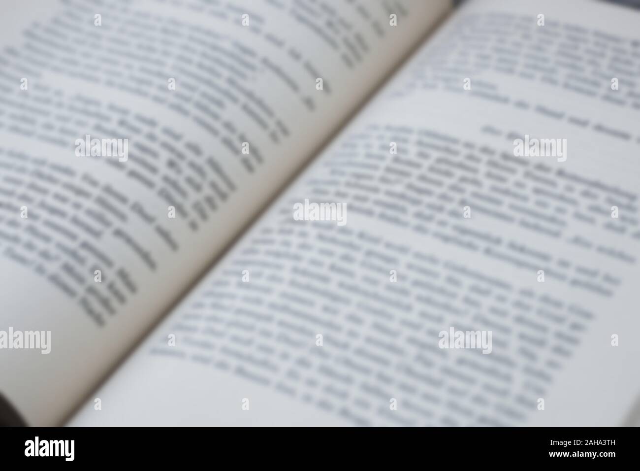 Opened old german book's pages blurred close-up background Stock Photo ...
