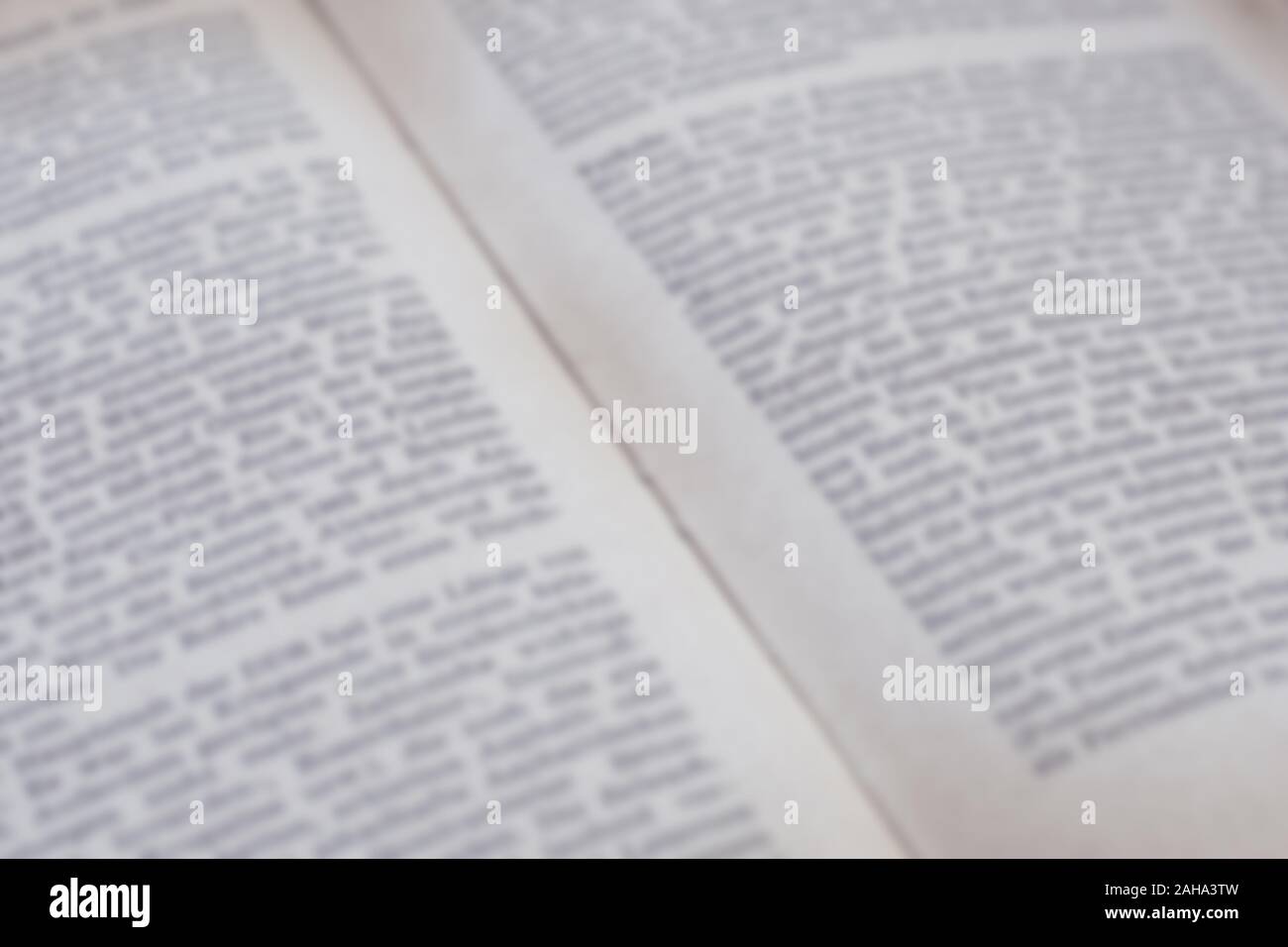 Opened old english book's pages blurred close-up background Stock Photo ...