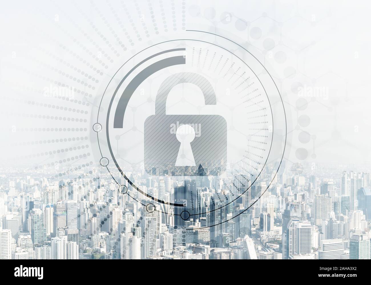 Cryptography and encryption algorithm concept. Risk management and ...