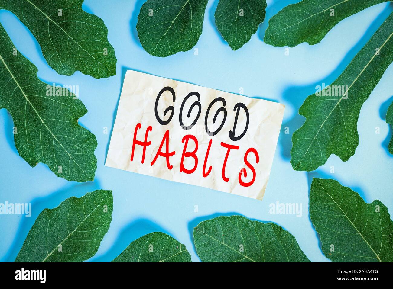 Conceptual hand writing showing Good Habits. Concept meaning behaviour ...