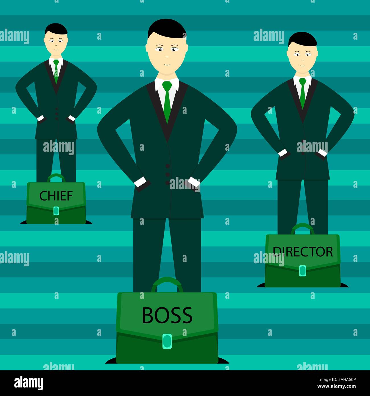 the boss with a briefcase vector illustration Stock Vector Image & Art ...