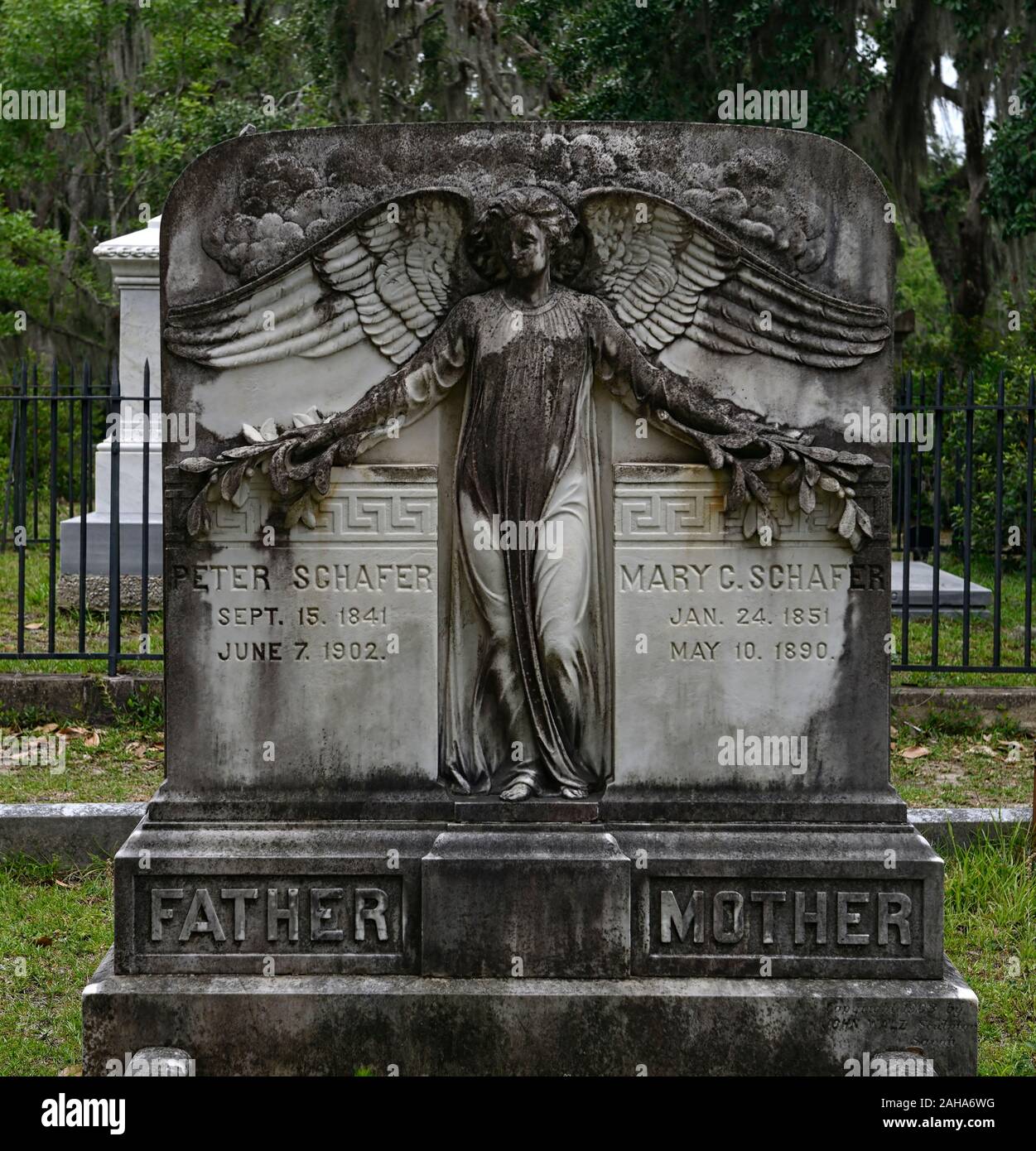 Schafer Grave,Graveyard,graves,winged angel tombstone,tombstones ...