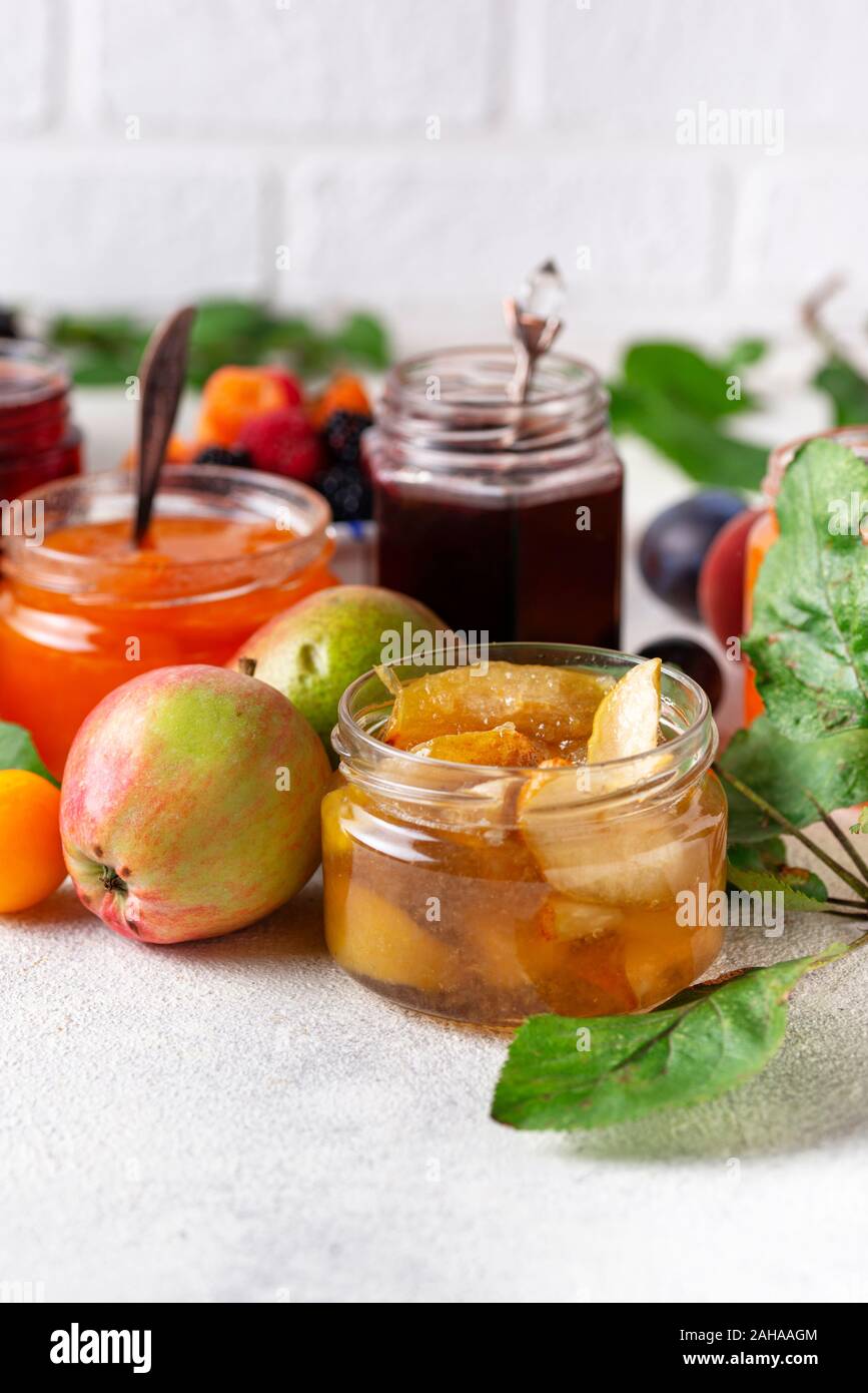 Peach jams hi-res stock photography and images - Alamy