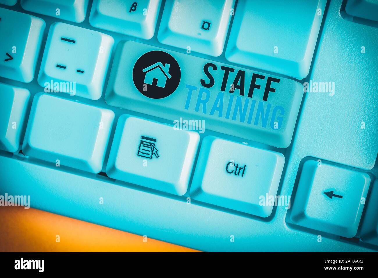 Handwriting text writing Staff Training. Conceptual photo program that ...