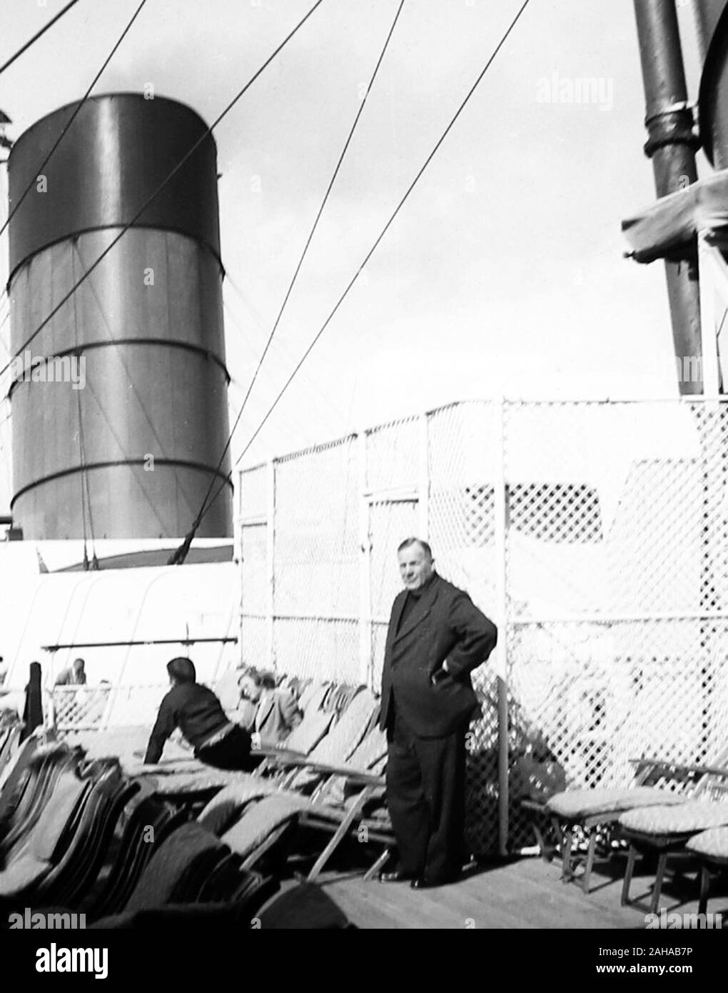 Rms queen mary on Black and White Stock Photos & Images - Alamy