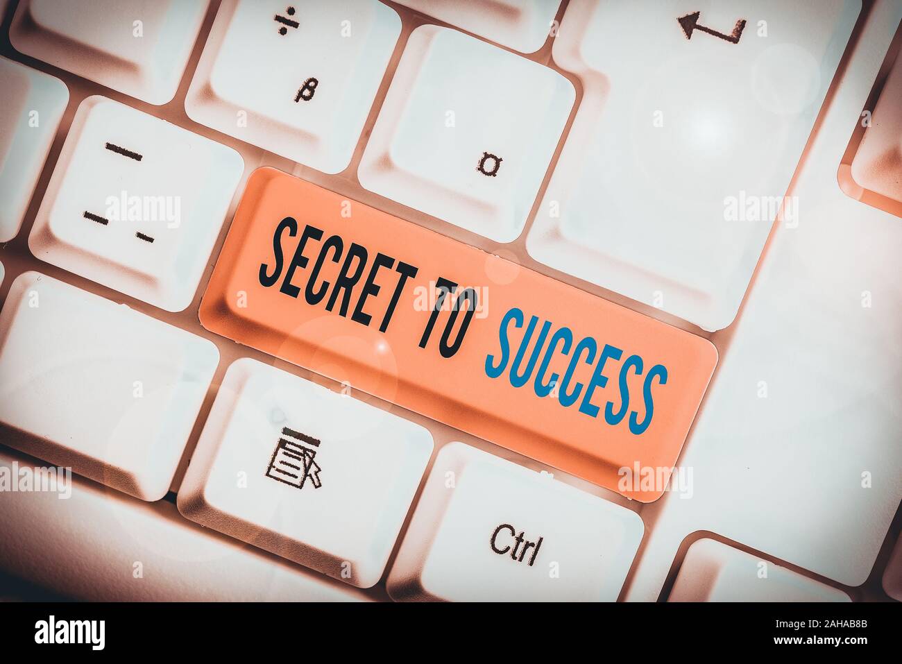 Text sign showing Secret To Success. Business photo text Unexplained ...