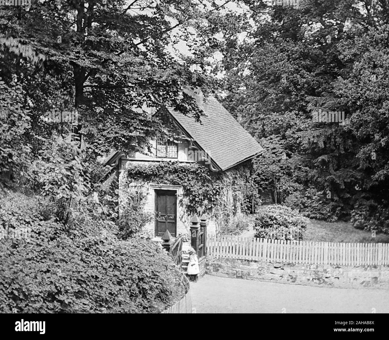Cottage in the Dargle, County Wicklow, Ireland, Victorian period Stock ...