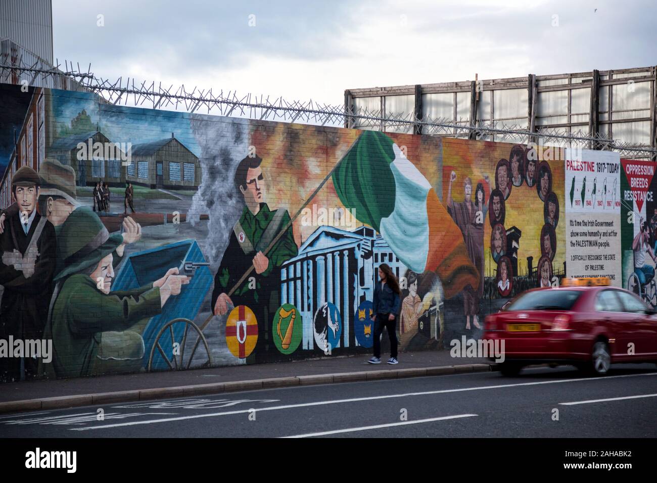 Murals In Falls Road Belfast High Resolution Stock Photography and ...