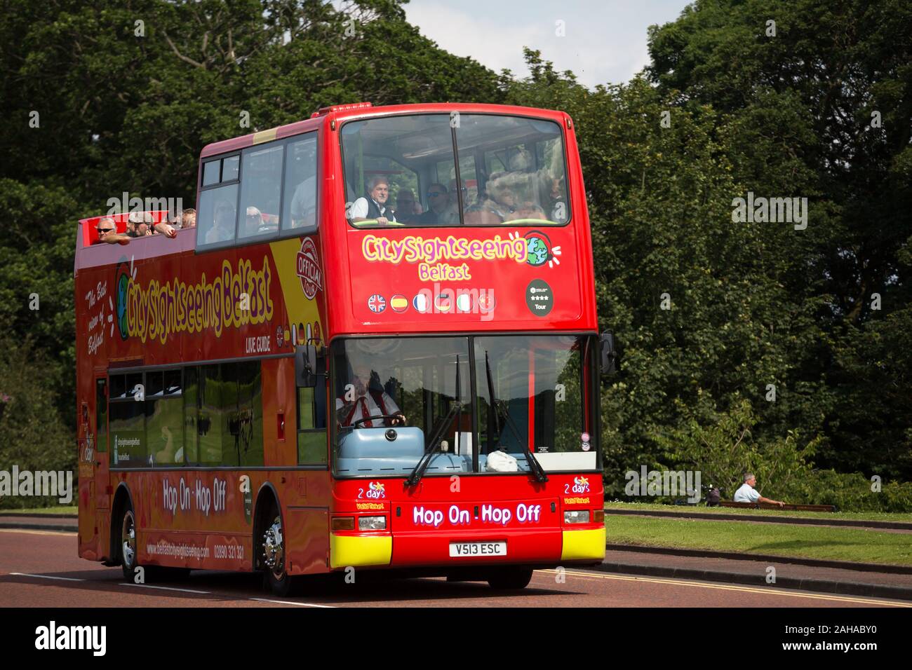 City bus belfast hi-res stock photography and images - Alamy