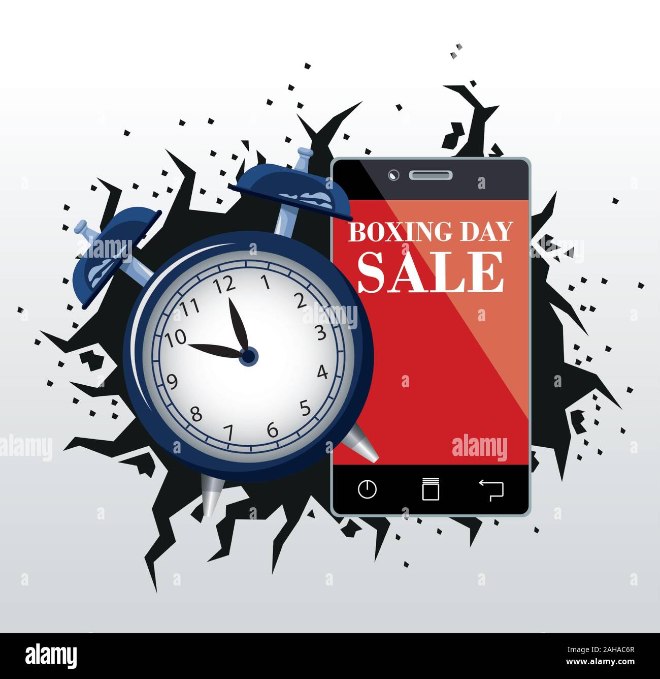 Box alarm clock Stock Vector Images - Alamy
