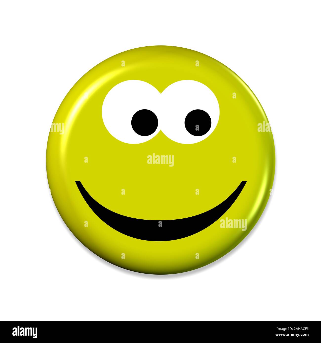 Emoji in a good mood, 3D illustration Stock Photo - Alamy