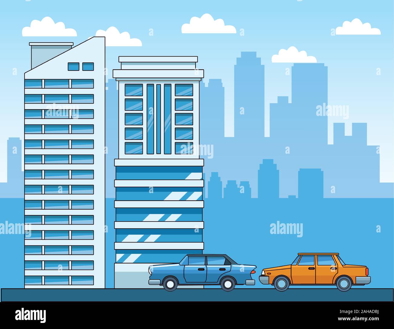 Modern classic cars Stock Vector Images - Alamy
