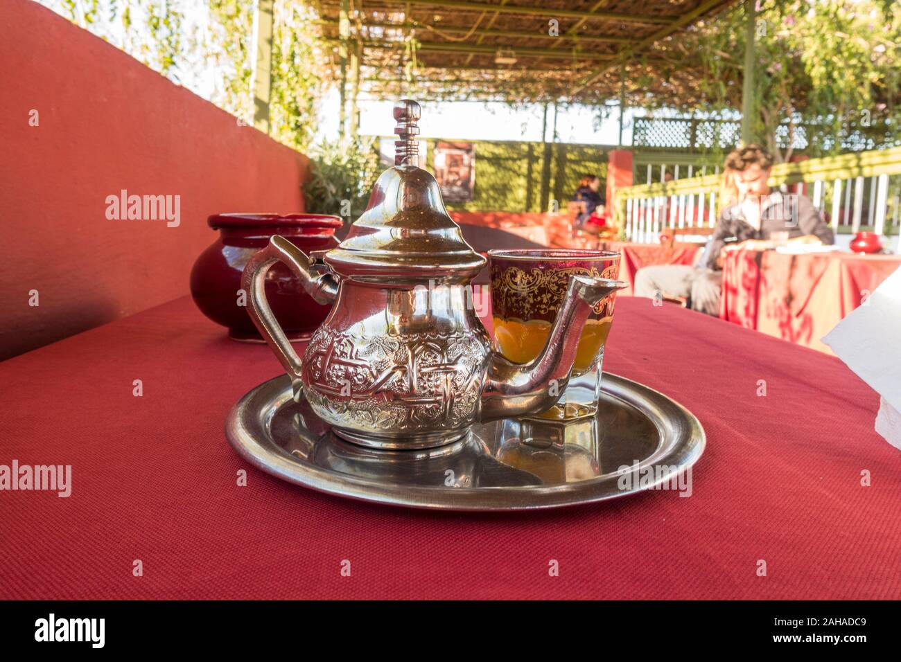 Moroccan silver teapot hi-res stock photography and images - Alamy