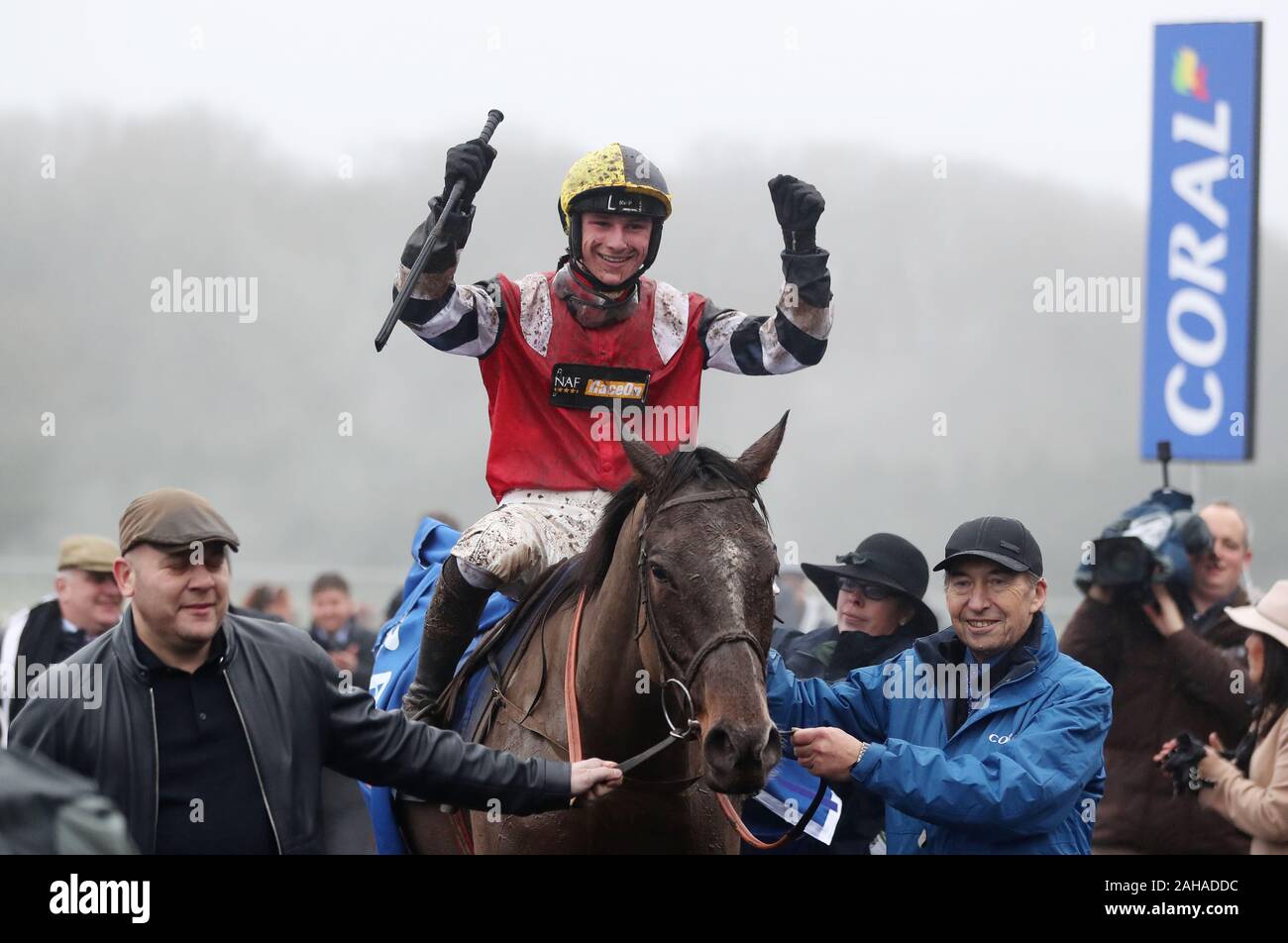 Jack Tudor celebrates his victory on Potters Corner in the Coral Welsh ...