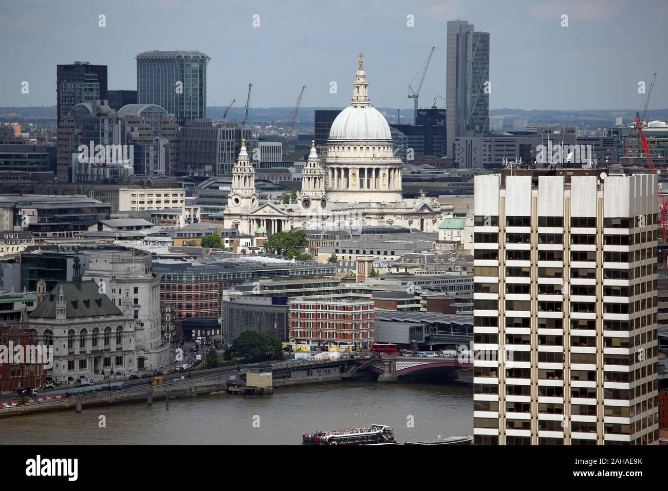 24.05.2017, London, , Great Britain - View of the City with St Paul's ...