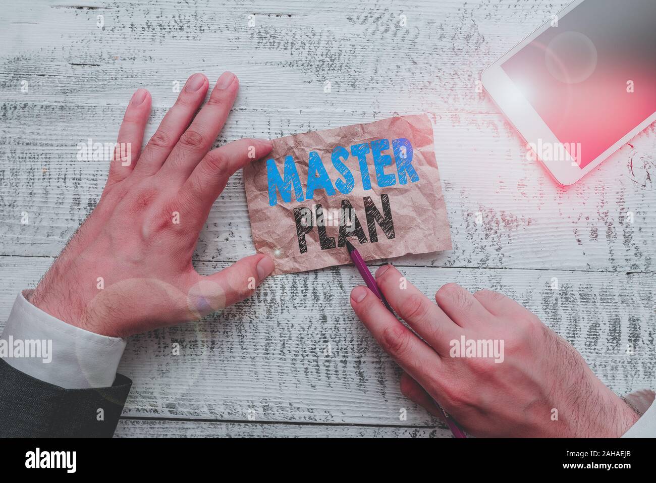 Conceptual hand writing showing Master Plan. Concept meaning dynamic ...