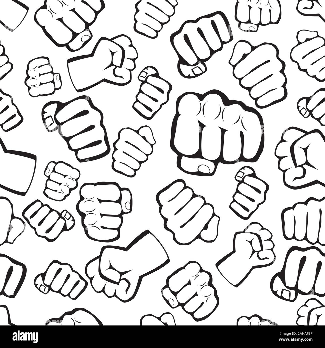 Seamless Texture Pattern MMA logo fist presswall. Vector, EPS Stock ...