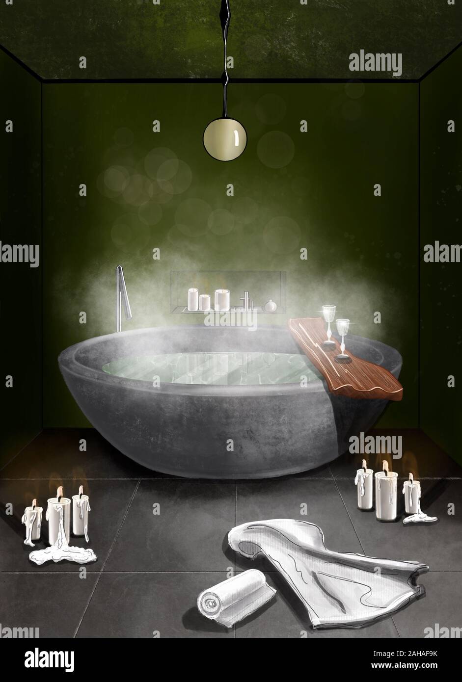 Draw a bath hi-res stock photography and images - Alamy