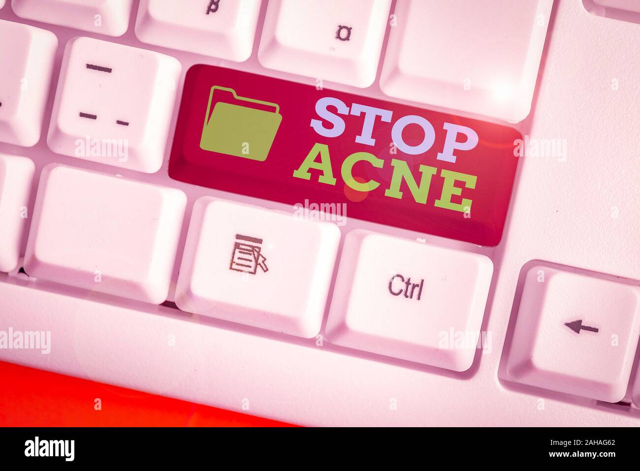 Word writing text Stop Acne. Business photo showcasing control the ...