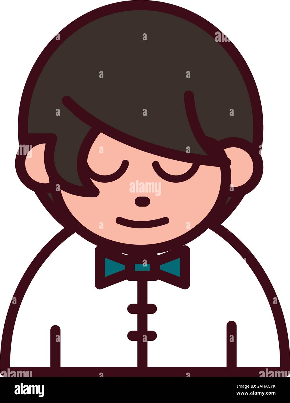 man cartoon character portrait people vector illustration Stock Vector ...